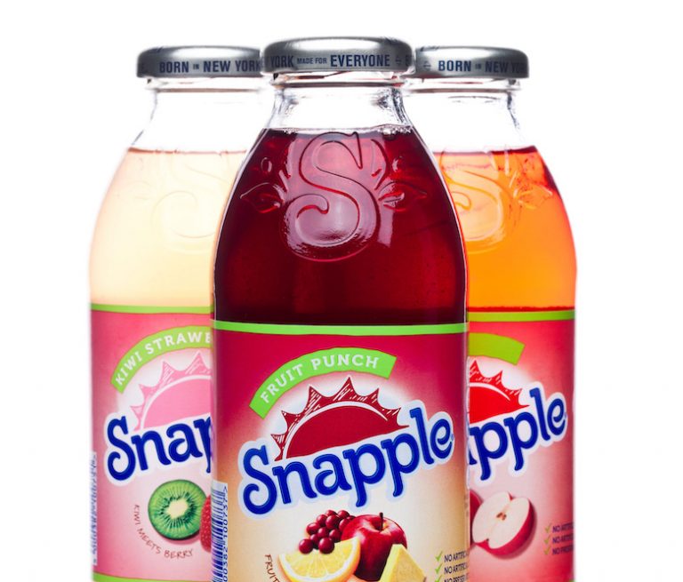Assorted Diet Snapple tea bottles - Bayway Catering